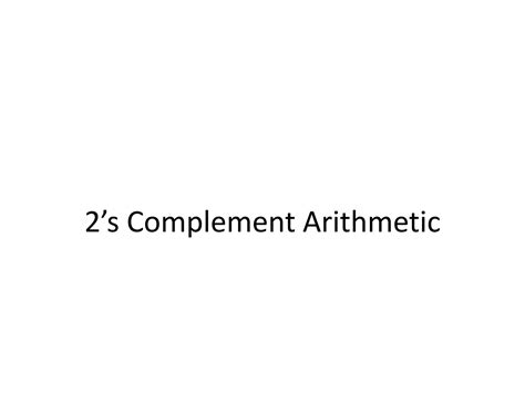 solution digital logic design 2 s complement arithmetic explained