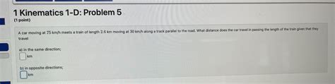 Question Kinematics Rphysics