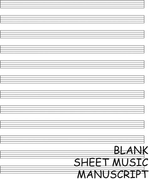 Blank Sheet Music Paper