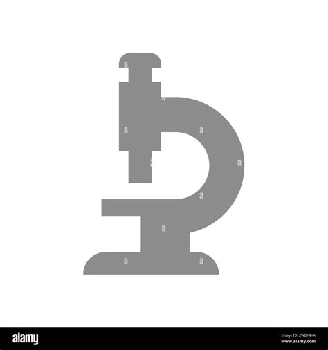 Microscope Vector Icon Simple Science And Laboratory Symbol Stock Vector Image And Art Alamy
