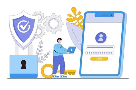Premium Vector Flat Personal Data Security With Protected Access