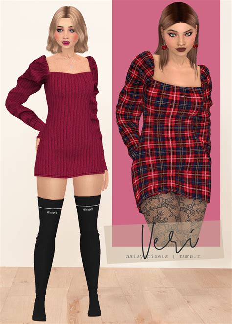 Daisy Pixels Download Dress Patreon My Blog — Sims 4 Cc Finds