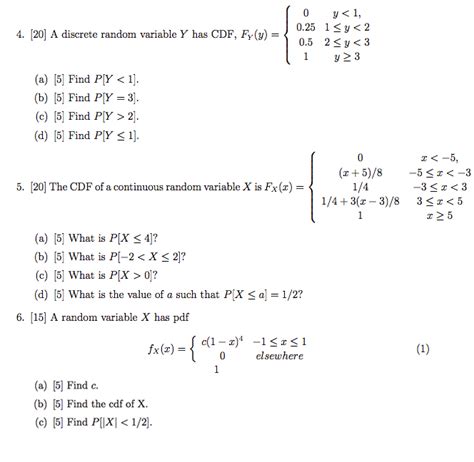 y 1 0 25 1 y 2 0 5 2 y 3 y 3 a [5] find py 1] b