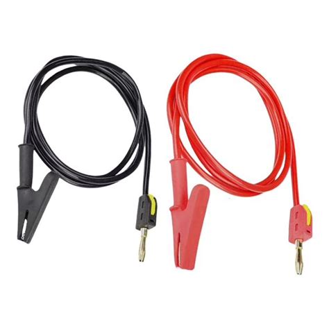 Professional 32a 250v 1meter Multimeter Test Cables Set Includes Alligator Clips Banana