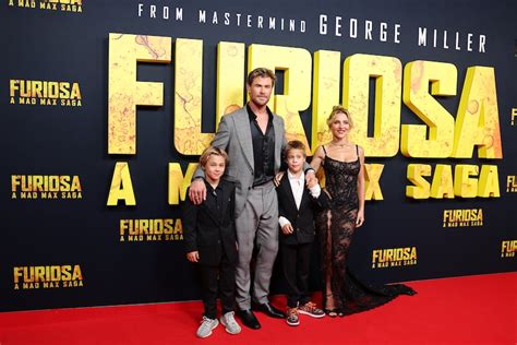 Chris Hemsworth And Elsa Pataky Make Rare Public Appearance With Twin Sons