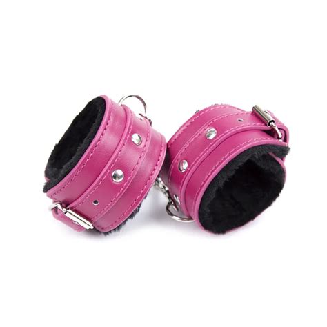 성인 게임 섹스 토이 커플을위한 Pu 가죽 수갑 섹스 토이 핸드 수갑 섹스 본디지 수갑 에로틱 장난감 Aliexpress