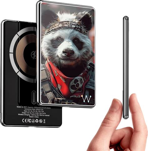 Amazon Com Luckyduo Ultra Slim Mah For Magnetic Portable Charger In Thin Wireless