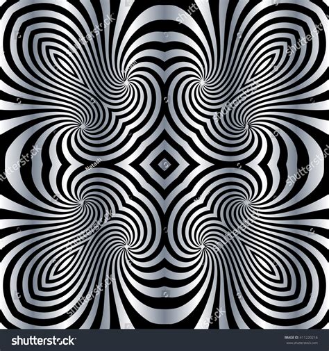 Abstract Illusion Texture Lines Form Convex Stock Vector 411220216 Shutterstock