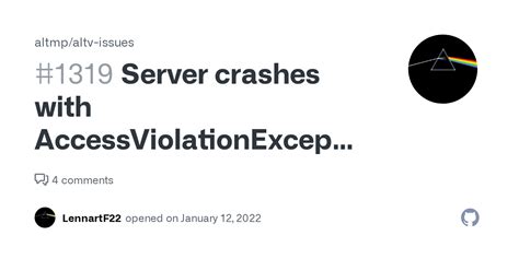 server crashes with accessviolationexception when using player