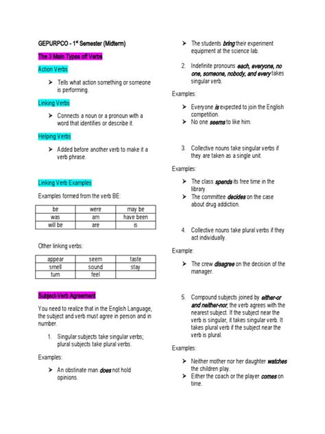 Purposive Communication Reviewer Pdf Grammatical Number Plural