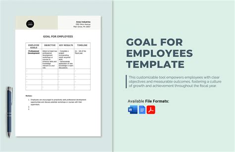 Free Goal Templates In Word To Download
