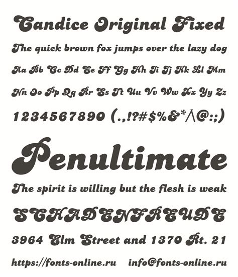 Candice Original Fixed Font
