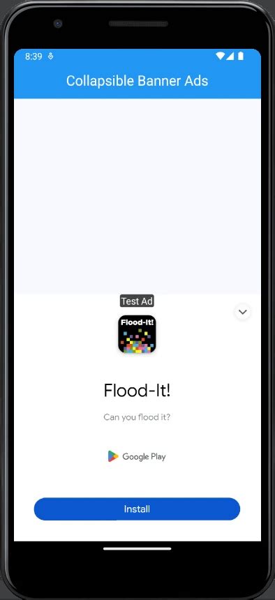 Implement Collapsible Banner Admob Ads In Flutter