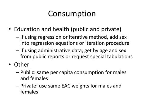 Ppt Market Based Nta Labor Income And Consumption By Gender