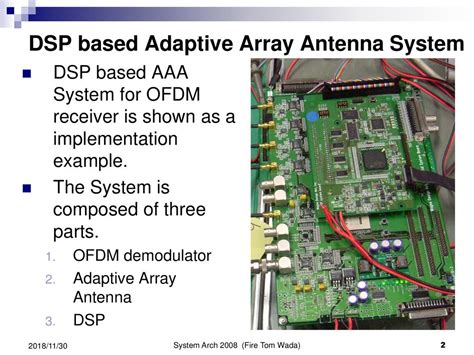 Implementation Example Dsp Based Adaptive Array Antenna System Ppt Download