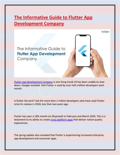 The Informative Guide To Flutter App Development Companypdf