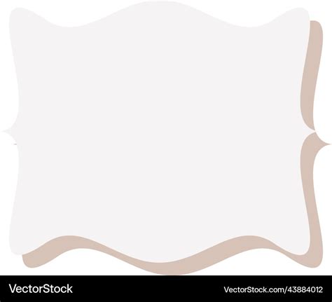 Blank Frame Label Or Emblem Template Curly Vector Image