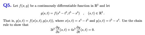 Solved Q Let F X Y Be A Continuously Differentiable Chegg Com