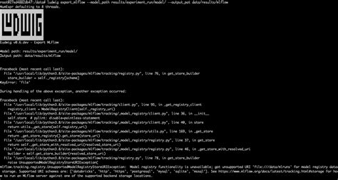 Can Not Export Model To Mlflow Format Locally · Issue 2353 · Ludwig Ai