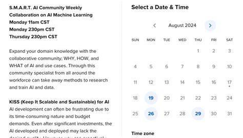Smart Ai Community Weekly Collaboration On Ai Machine Learning Monday 11am Cst Monday 230pm