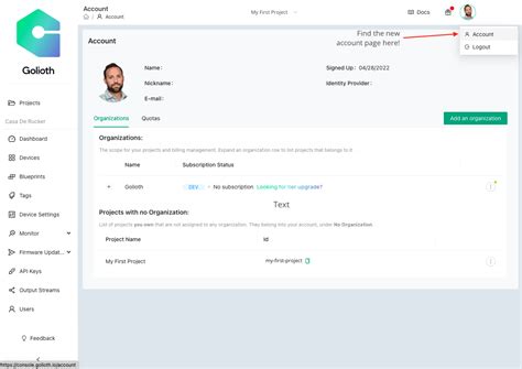 Introducing Account Management And Self Service Upgrades The Golioth Developer Blog