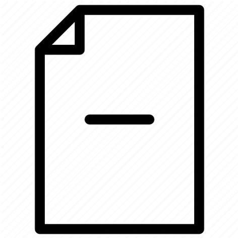 Delete Document Remove Text Type Writing Icon
