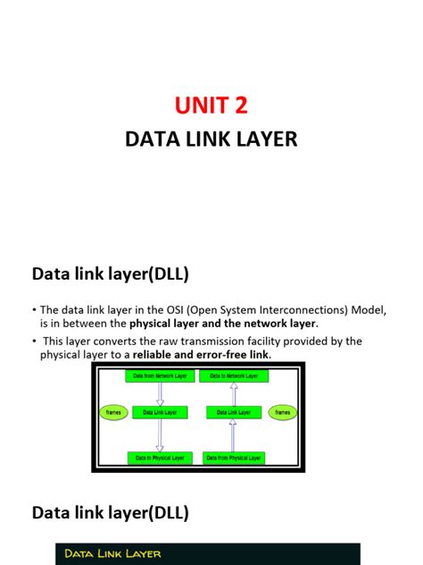 Data Link Layer Pdf Transmission Control Protocol Error Detection