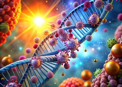 3d Visualization Of Dna Mutations Genetic Engineering And Cancer