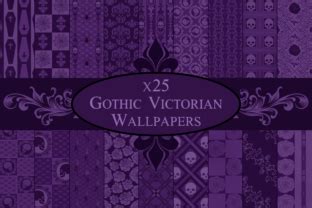 Purple Gothic Victorian Wallpapers Graphic By Crewes Creations