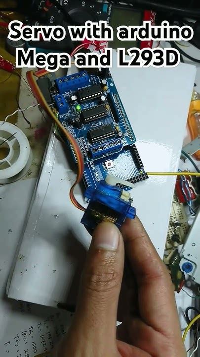 Servo With Arduino Mega And L293d Arduino Hw130 Servo Projects Youtube