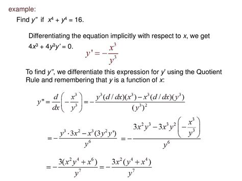Ppt Implicit Differentiation Powerpoint Presentation Free Download