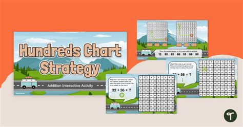 Hundreds Chart Addition Strategy Interactive Activity Teach Starter
