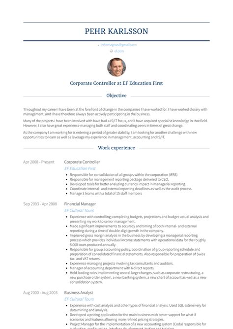 Corporate Controller Resume Samples And Templates VisualCV