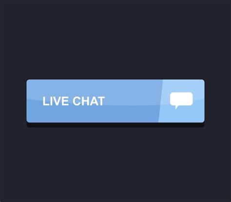 Premium Vector Live Chat Button
