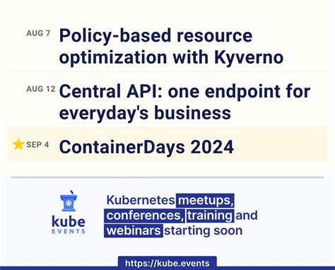 kube events on linkedin 📅 kubernetes events starting in the next 24