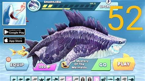 SHARKJIRA - HUNGRY SHARK GAMEPLAY WALKTHROUGH (iOS, Android) - PART 52 - YouTube