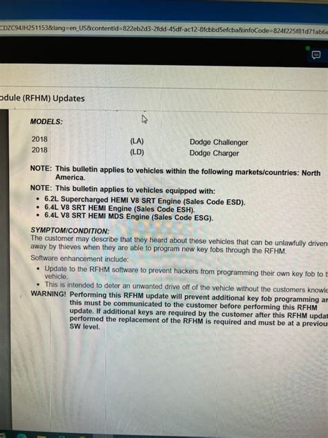 Security Software Upgrade Tsb Srt Hellcat Forum