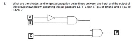 solved what are the shortest and longest propagation delay