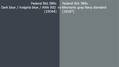 Federal Std 595c 15044 Dark Blue Insignia Blue Ana 502 Vs 16187