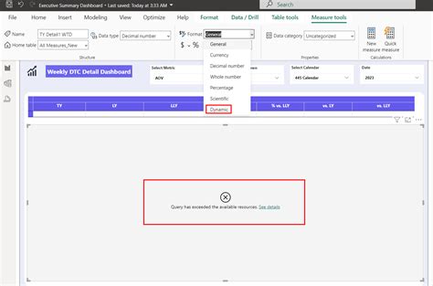 error query has exceeded the available resources microsoft