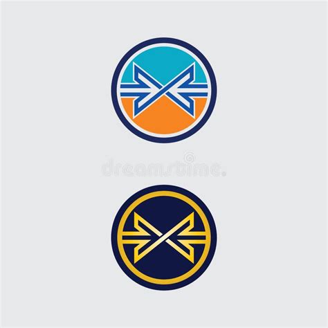 Flat Arrow Logo Set For Digital Use Stock Illustration Illustration