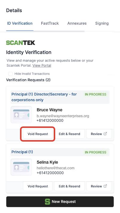 Edit Void And Resend Verification Request Rei Forms Live