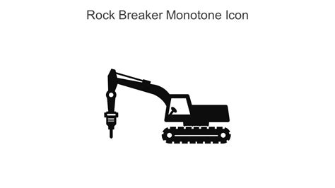 Rock Breaker Monotone Icon In Powerpoint Pptx Png And Editable Eps Format Ppt Template