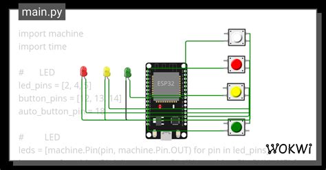 esp32 micropython 3ledbtn auto hw3 wokwi esp32 stm32 arduino simulator