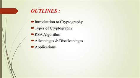 rsa algorithm pptx