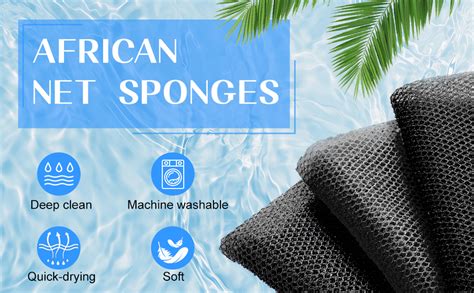 2 Pack African Net Sponge Authentic With Knots Real Black Owned