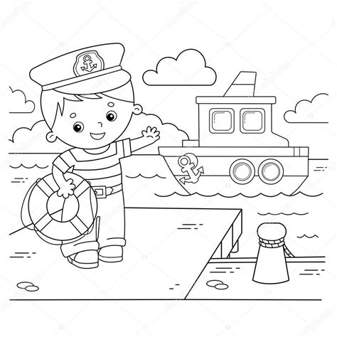 Dibujos Para Colorear De Marinero Mercurio