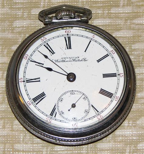 Vintage American Waltham Watch Company Silvertone Pocket Watch Old