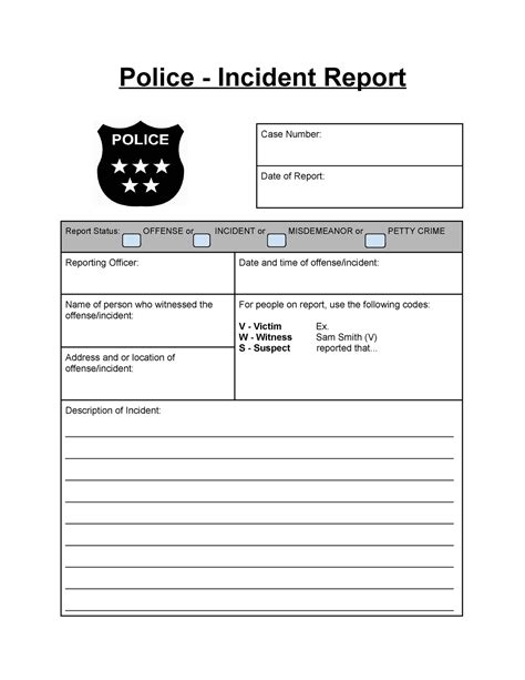 Incident Report Case Number At John Rosado Blog