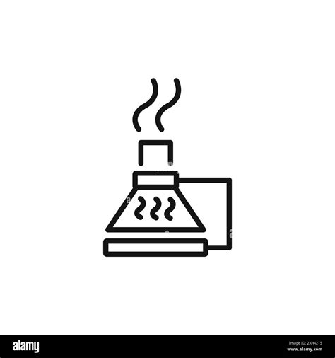 Laboratory Test Icon Logo Sign Vector Outline In Black And White Color